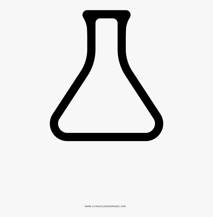 Erlenmeyer Flask Coloring Page, HD Png Download , Transparent Png Image ...