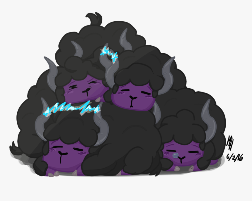 Pile Of Sleepy Electric Fluffalo Cute Fluffy Fluffalo - Starbound ...