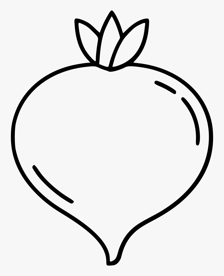Turnip - Shalgam Clipart Black And White, HD Png Download , Transparent ...