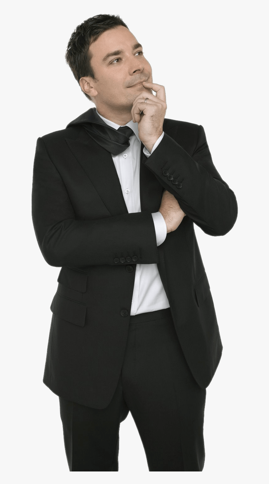 Jimmy Fallon Thinking - History Of Late Night Talk Show Hosts, HD Png ...