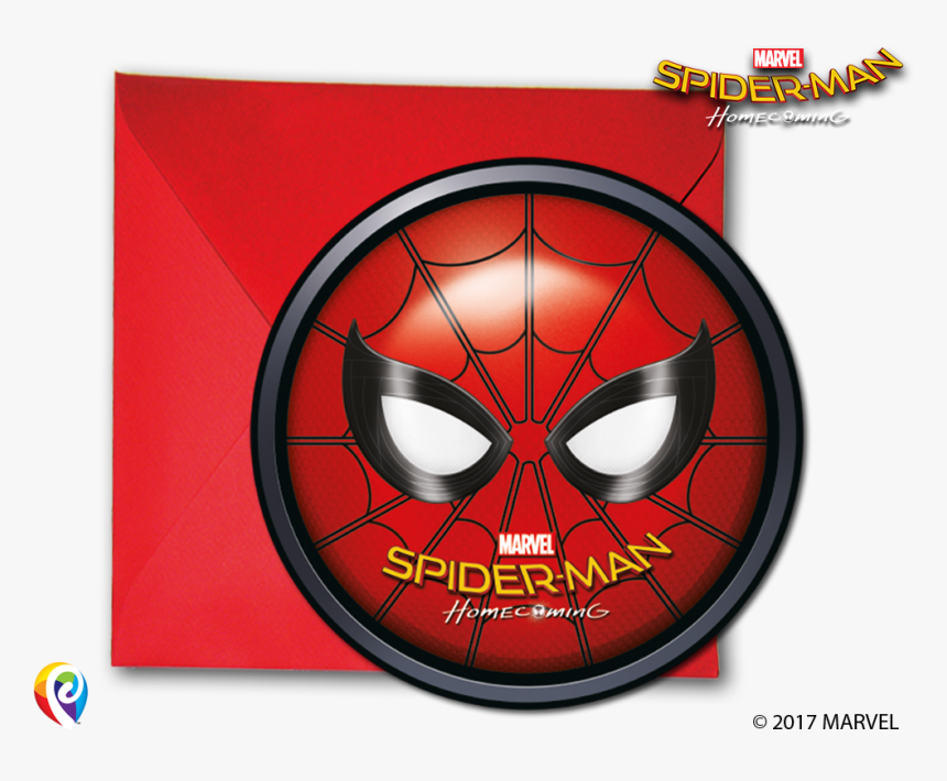 6 Party Invitations & Envelopes - Ps Spider Man Homecoming, HD Png ...