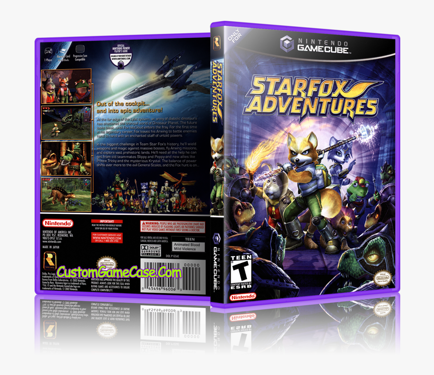 Starfox Adventures Front Case - Star Fox Adventures Gamecube, HD Png ...
