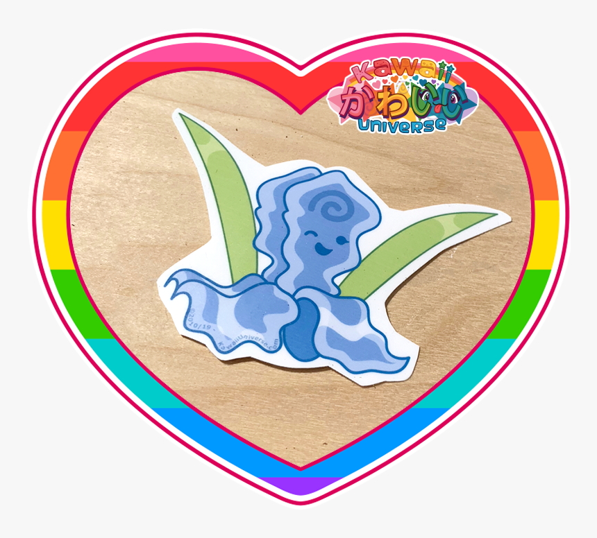 Cute Iris Flower Sticker, HD Png Download , Transparent Png Image - PNGitem