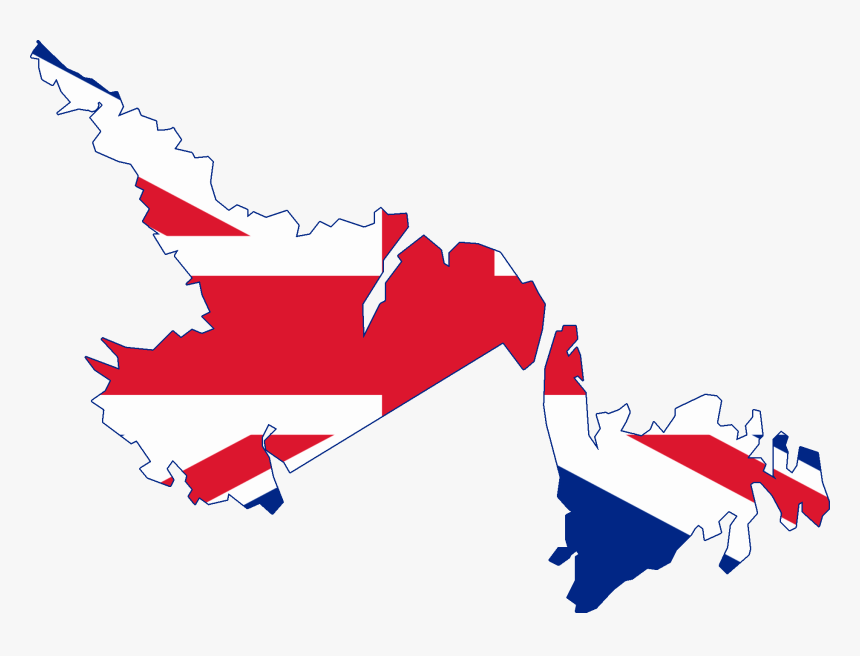 Flag Map Of Newfoundland And Labrador - Newfoundland And Labrador Flag ...