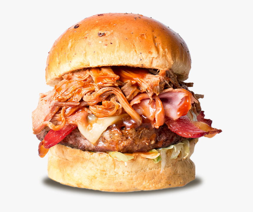 Porky Pig Burger - Beef And Pulled Pork Burger, HD Png Download ...