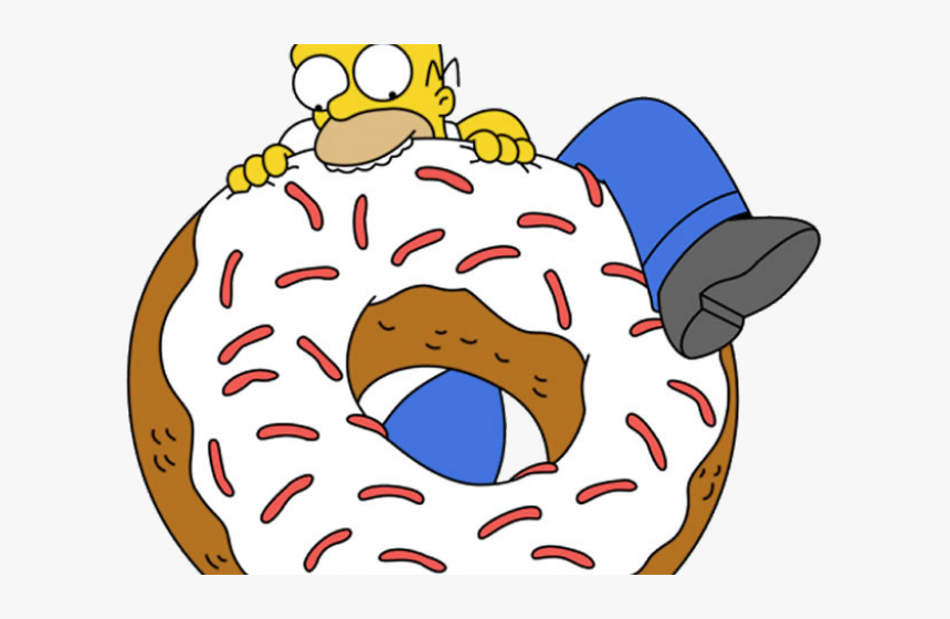 Dunkin Donuts Clipart Simpson Donut - Homero Comiendo Donut Vector, HD ...