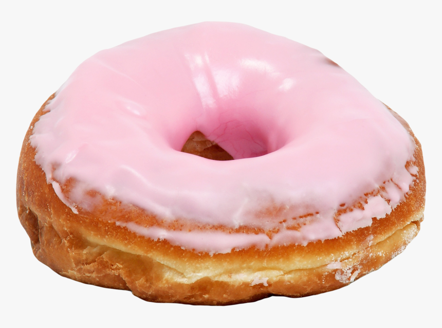 Pink Donut Dunkin Donuts - Pink Frosted Donut, HD Png Download ...