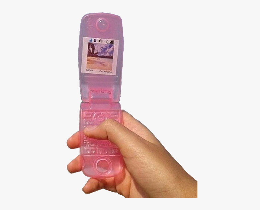 Pink Retro Flip Phone, HD Png Download , Transparent Png Image - PNGitem