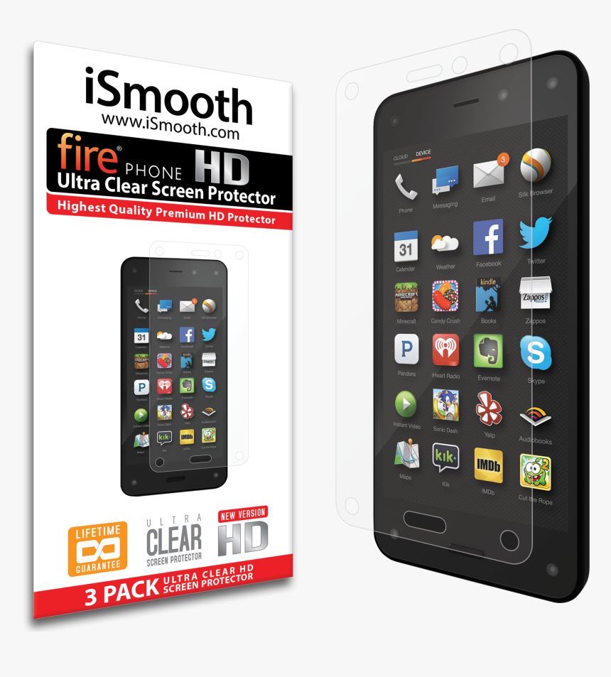Transparent Cell Phone Screen Png - Amazon Fire Phone, Png Download ...