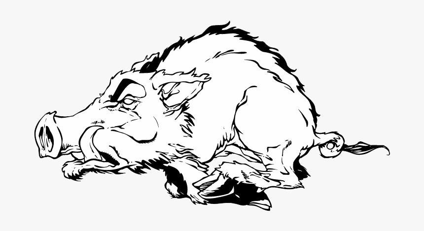Arkansas Razorbacks Stencil Clipart Razorback Template Svg Silhouette ...
