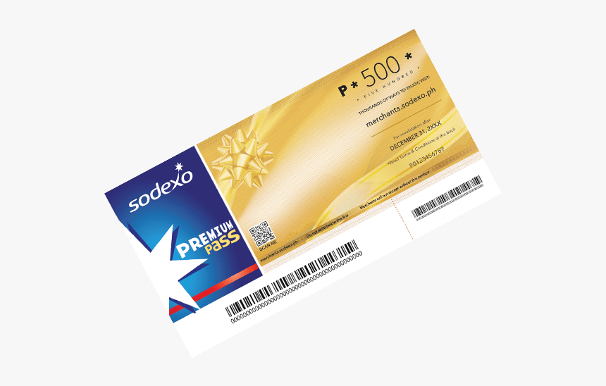 Free Sodexo For X Series - Sodexo Gc 500, HD Png Download , Transparent ...