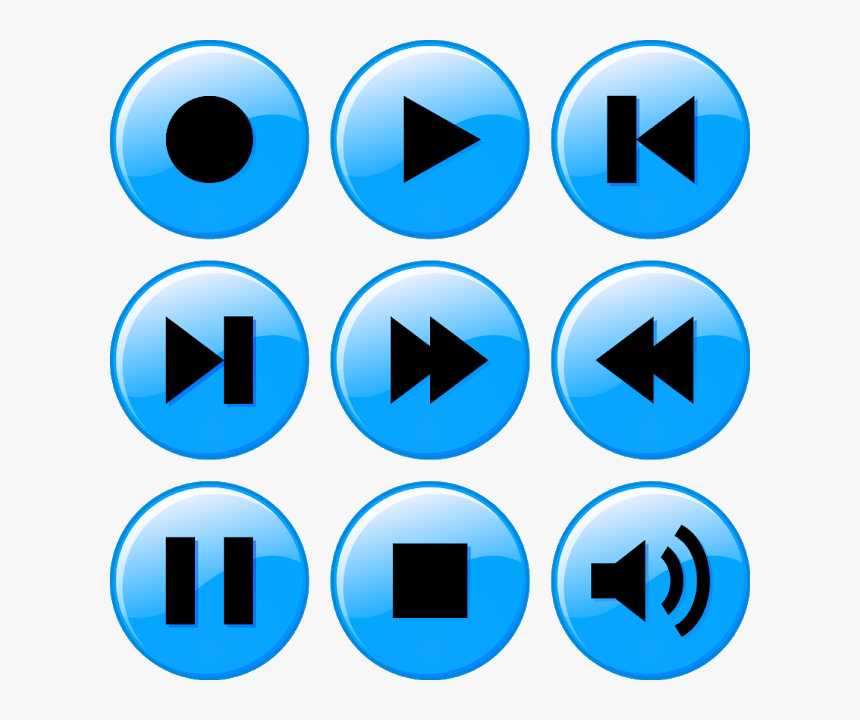 Music Player Buttons Png, Transparent Png , Transparent Png Image - PNGitem
