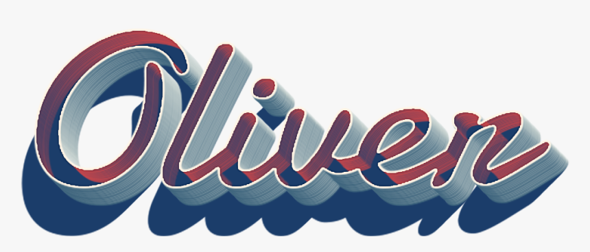 Oliver 3d Letter Png Name - Graphic Design, Transparent Png ...