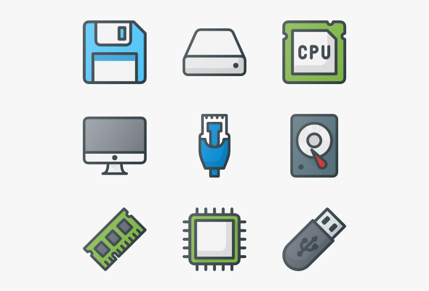 It & Components - Electronic Components Icon Png, Transparent Png ...