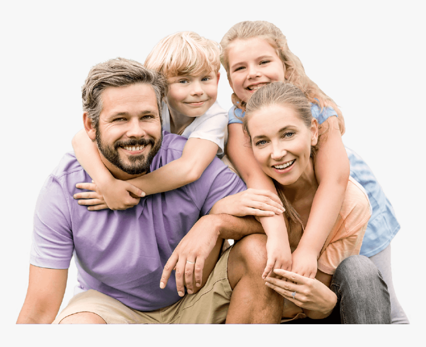 Happy Married Couple With Kids