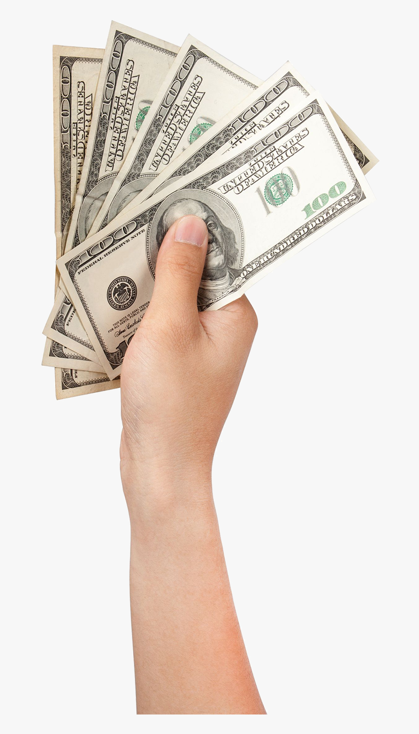 In Vertical Gryfina Egzamen - Money In Hand Png, Transparent Png ...