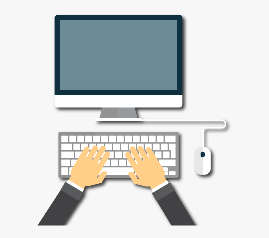 Keyboard With Hands Png, Transparent Png , Transparent Png Image - PNGitem