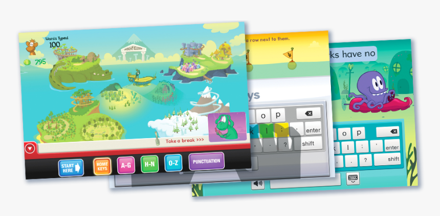 Learn To Touch Type - Australian Touch Typing Program, HD Png Download ...