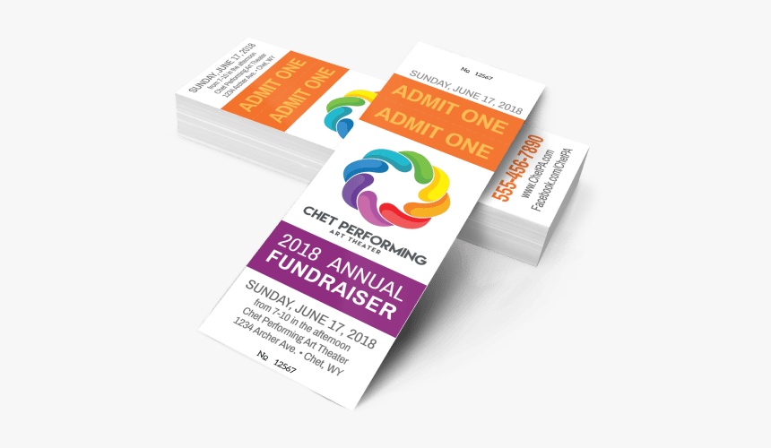 Annual Fundraiser Ticket Template Preview - Graphic Design, HD Png ...