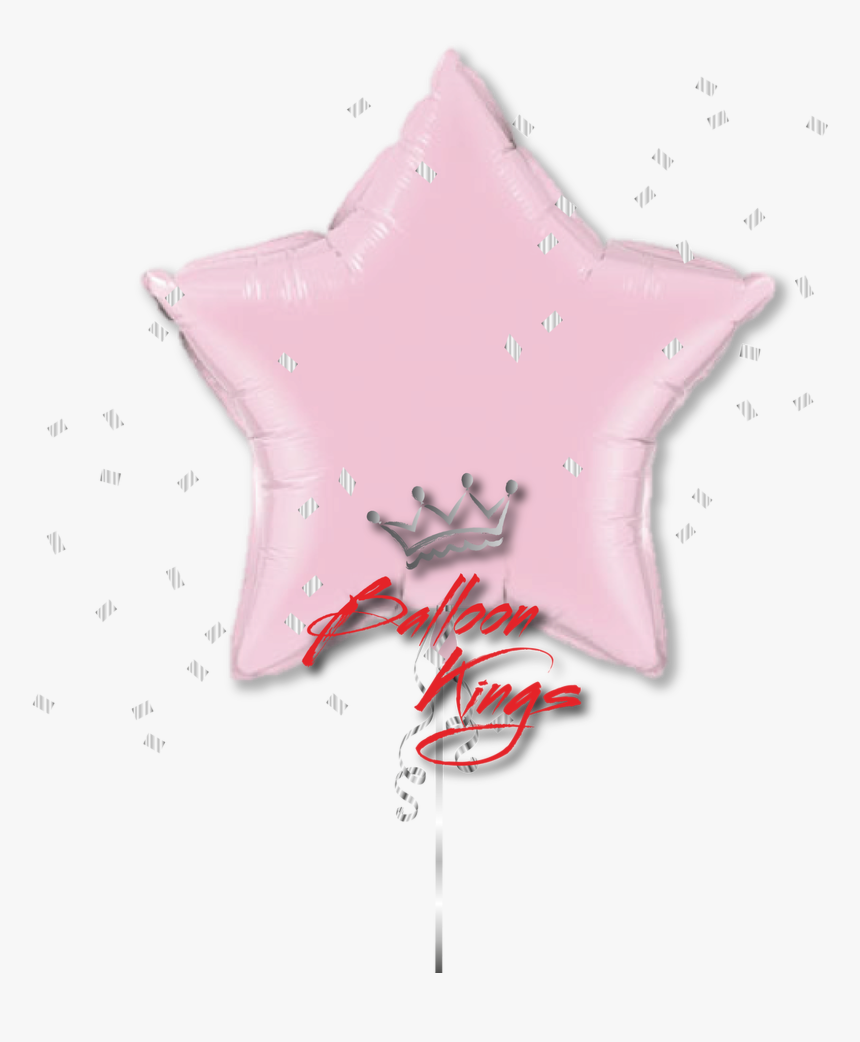 Large Pearl Pink Star - Star Balloon, HD Png Download , Transparent Png ...