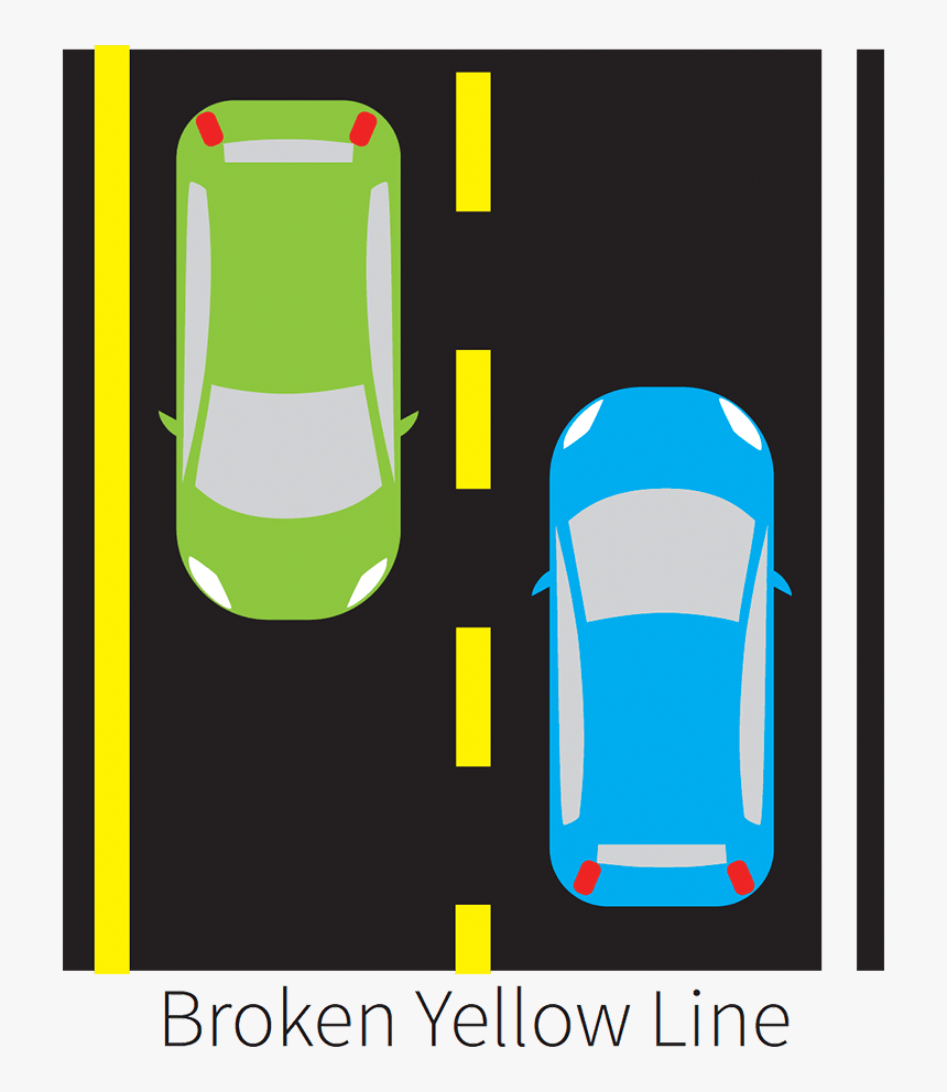 Transparent Pavement Png - Broken Yellow Line Road, Png Download ...