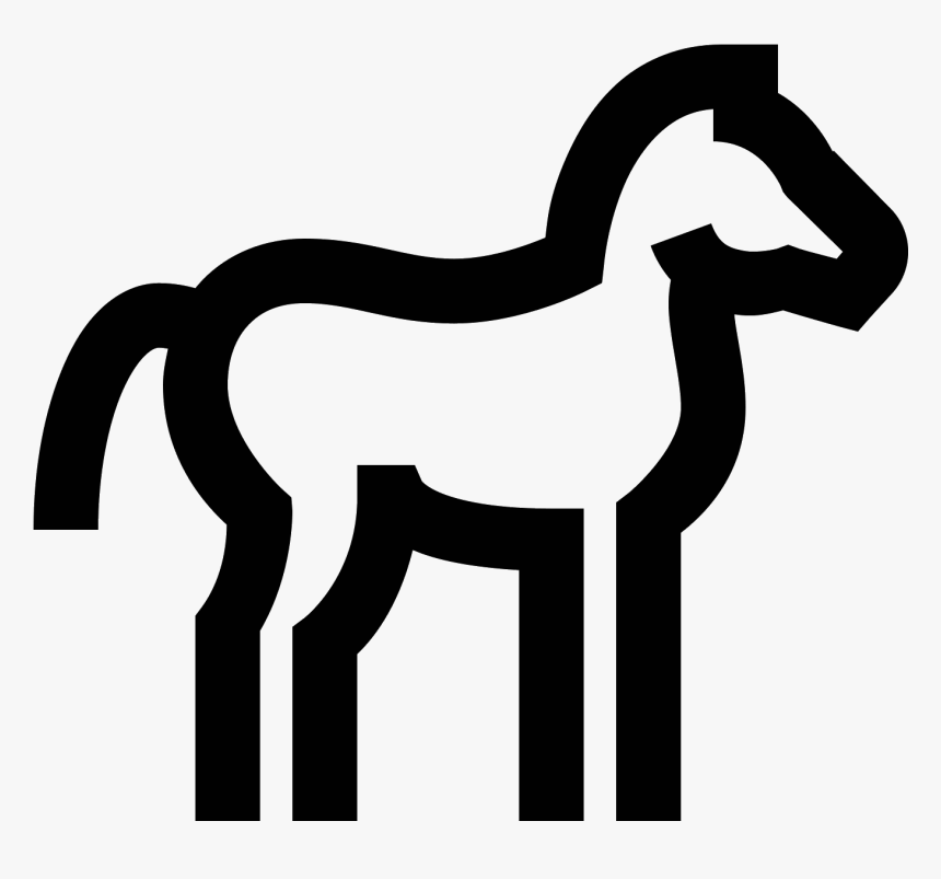 This Icon Represents A Horse, HD Png Download , Transparent Png Image ...