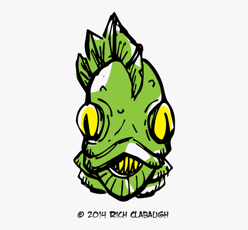 1010 Monster Face Gill Man, HD Png Download , Transparent Png Image ...