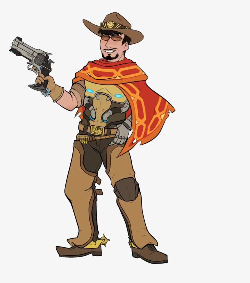 My Dear Travis Cosplaying As Mccree From Overwatch - Cartoon, HD Png ...