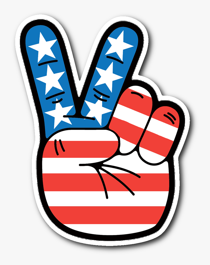 Usa Peace Sign Transparent, HD Png Download , Transparent Png Image ...