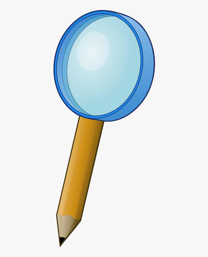 Magnifying-pencil - Magnifying Glass With Pencil Png, Transparent Png ...