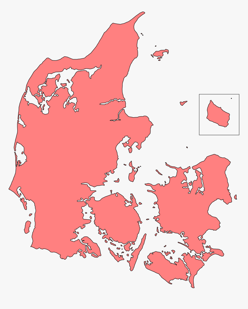 Simple Denmark Map