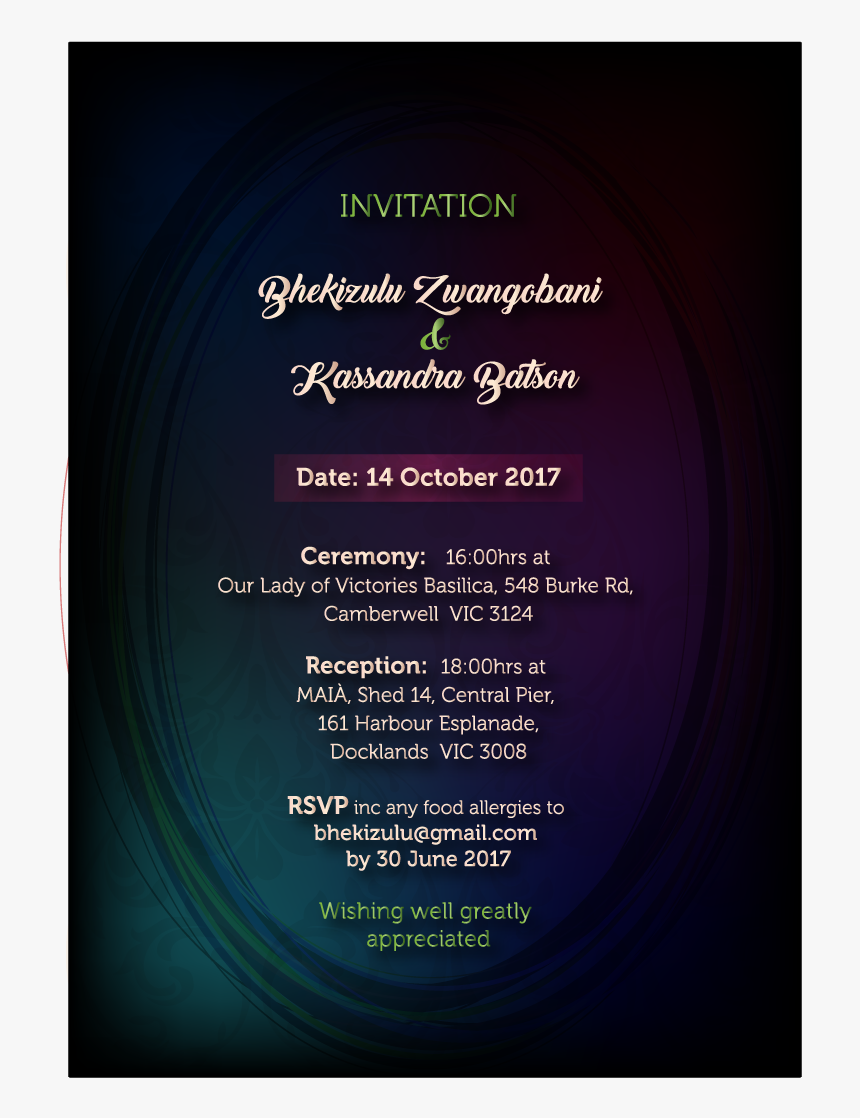 Invitation Design By Jadavprakash9 For This Project - Circle, HD Png ...