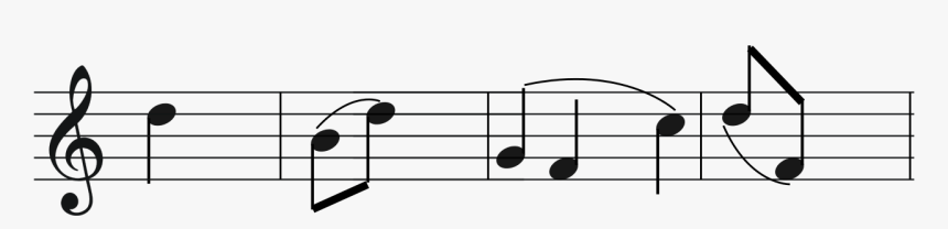 Music Notes On One Line, HD Png Download , Transparent Png Image - PNGitem