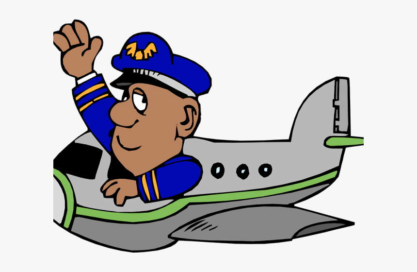 Airplane Cartoon Png - Pilot Clipart, Transparent Png , Transparent Png ...