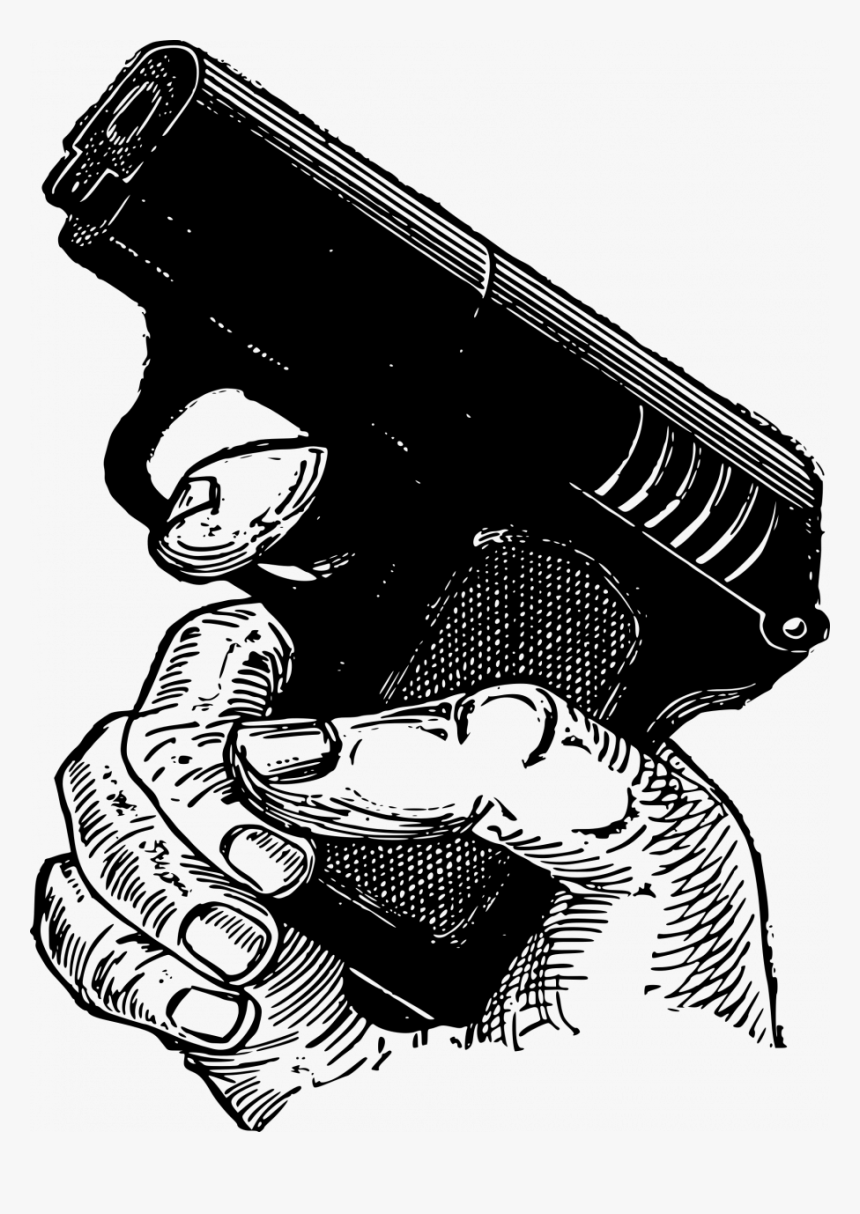 Gun In Hand Clipart, HD Png Download , Transparent Png Image - PNGitem