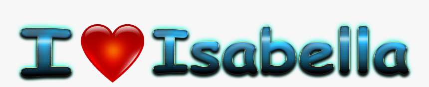 Isabella Love Name Heart Design Png - Heart, Transparent Png ...