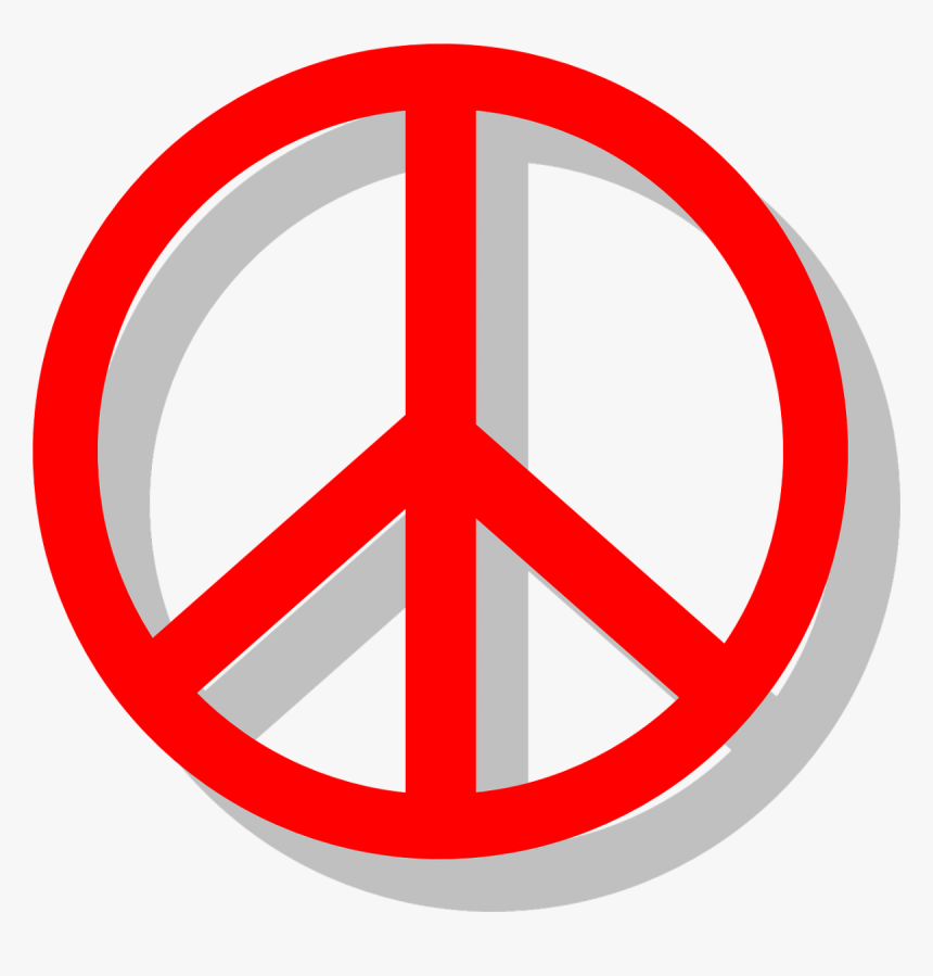 Red Peace Sign Png, Transparent Png , Transparent Png Image - PNGitem