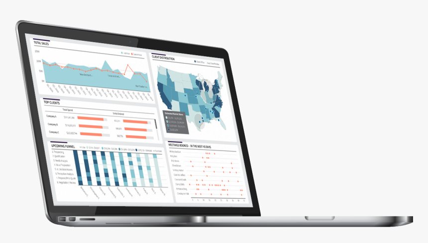Dashboard Software On Laptop, HD Png Download , Transparent Png Image ...
