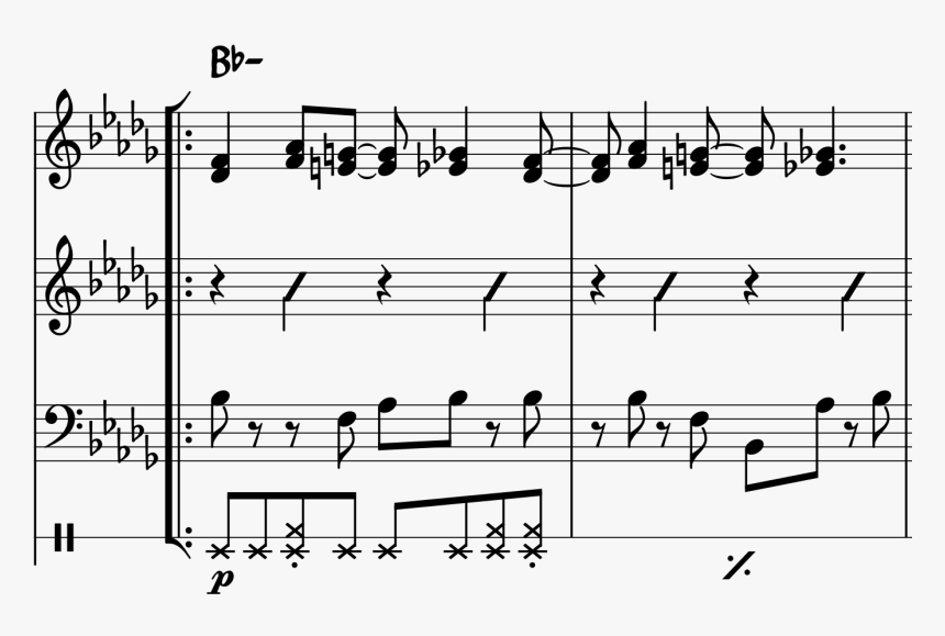 Music Score Incomplete Measure, HD Png Download , Transparent Png Image ...