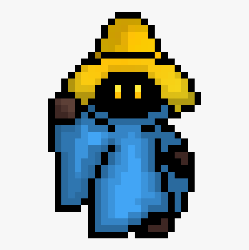 Pixel Art Black Mage, HD Png Download , Transparent Png Image - PNGitem