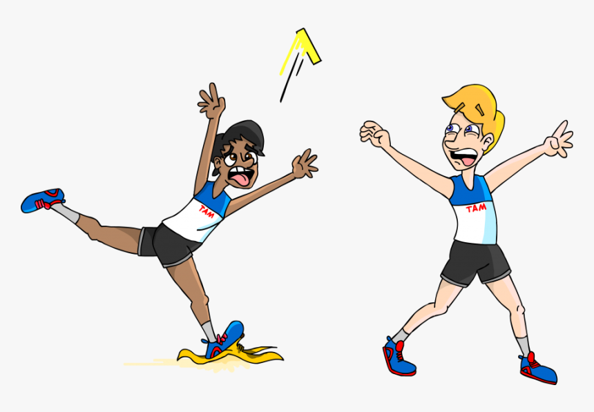 Baton Run Cartoon, HD Png Download , Transparent Png Image - PNGitem