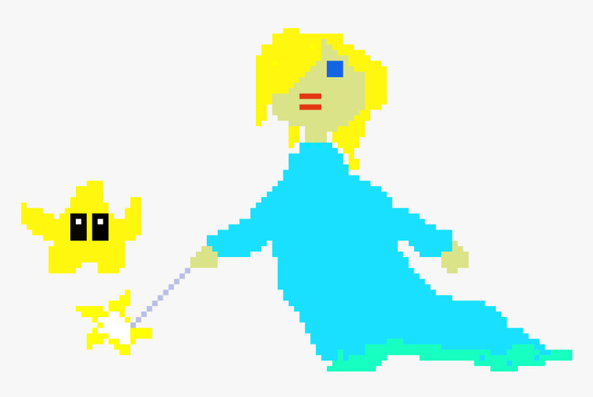 Rosalina Pixel Art, HD Png Download , Transparent Png Image - PNGitem