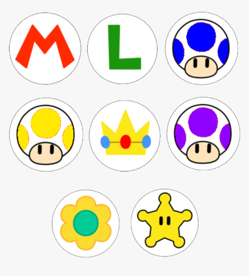 Super Mario Bros Charater Emblem, HD Png Download , Transparent Png ...