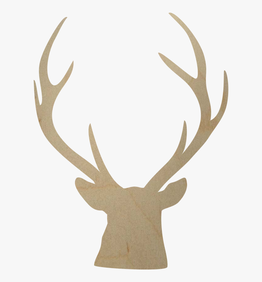 Wooden Deer Antler Shape - Deer Antler Cut Out, HD Png Download ...