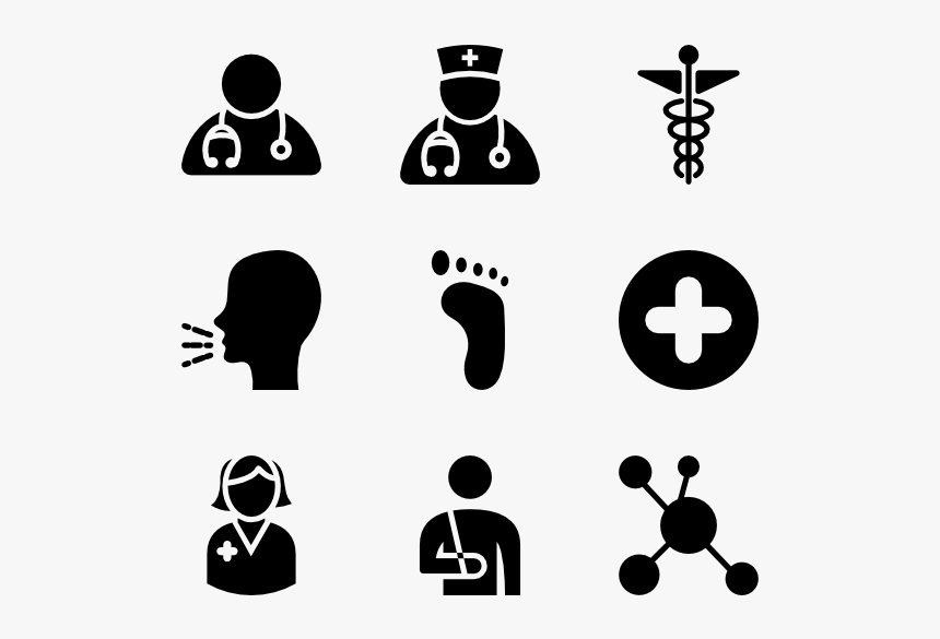 Person Icons Healthcare - Patient Black And White Icon, HD Png Download ...