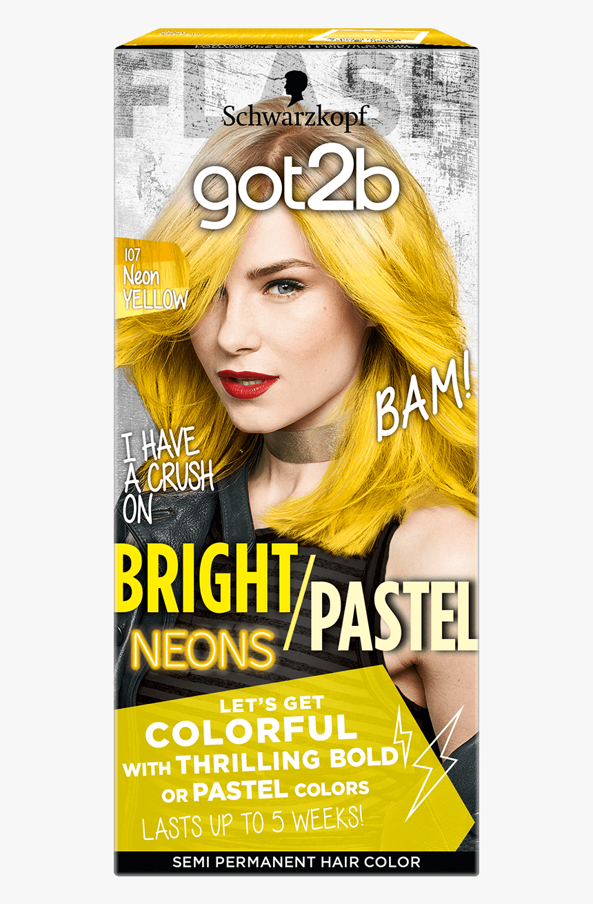Got2b Color Com Bright Pastel Neons 107 Neon Yellow - Got2b Hair Dye 5 ...
