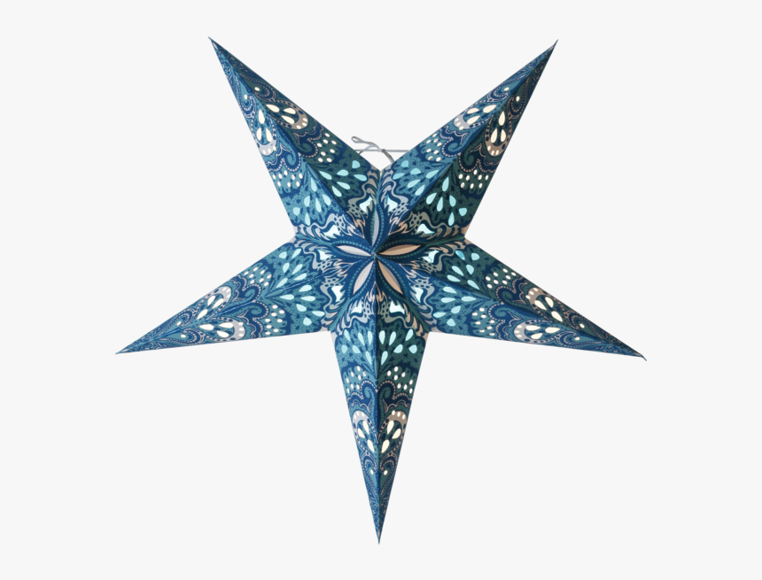 Paper Star Bright - Star Lantern Blue, HD Png Download , Transparent ...