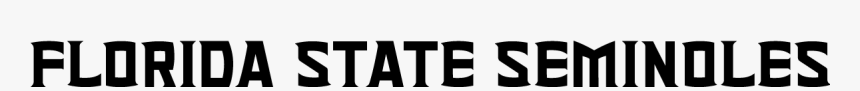 Florida State Seminoles - Florida State Font, HD Png Download ...