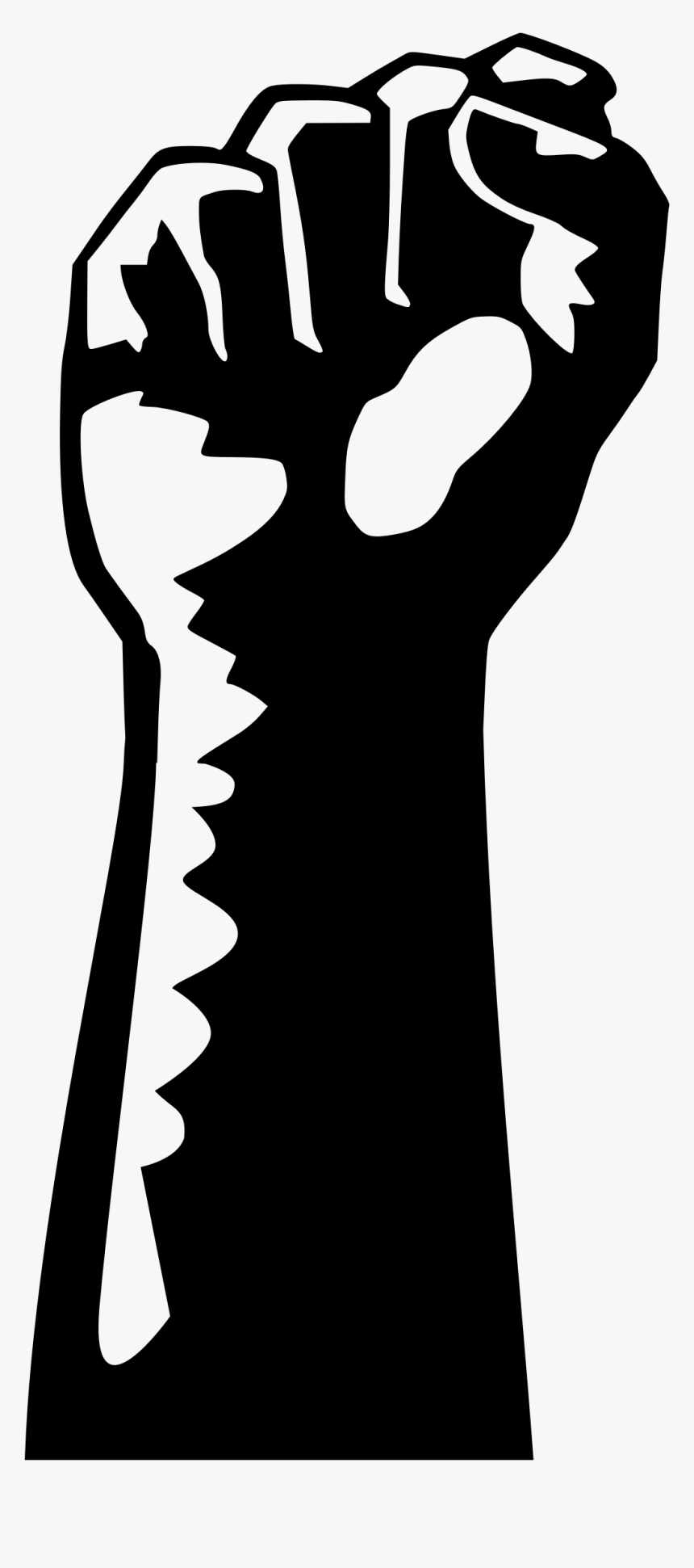 Raised Fist Clip Art - Raised Fist Png, Transparent Png , Transparent ...