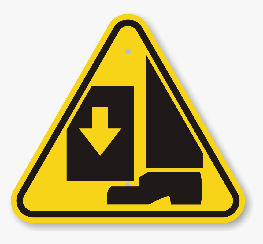 Warning Sign Foot, HD Png Download , Transparent Png Image - PNGitem